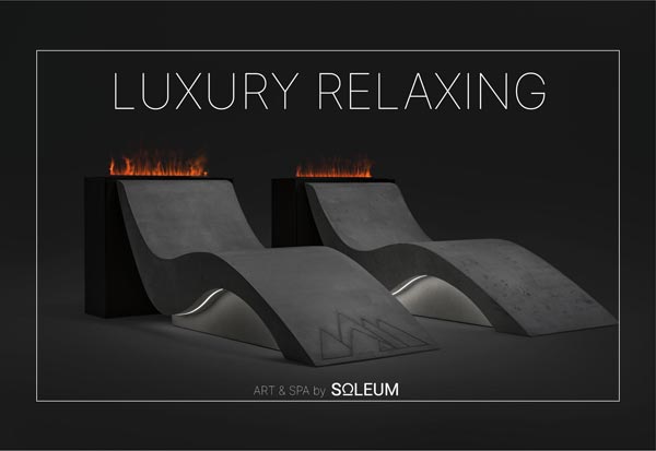 Luxury heated loungers - SOLEUM Health SPA
